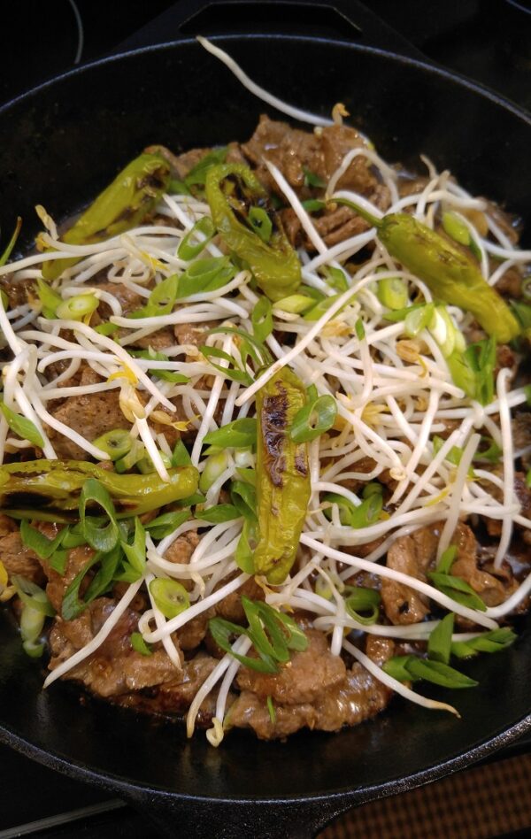 Gluten Free Beef with Bean Sprouts and Scallions | The Gluten Free