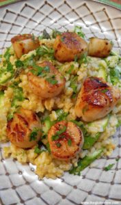 Gluten Free Scallop Risotto with Asparagus | The Gluten Free