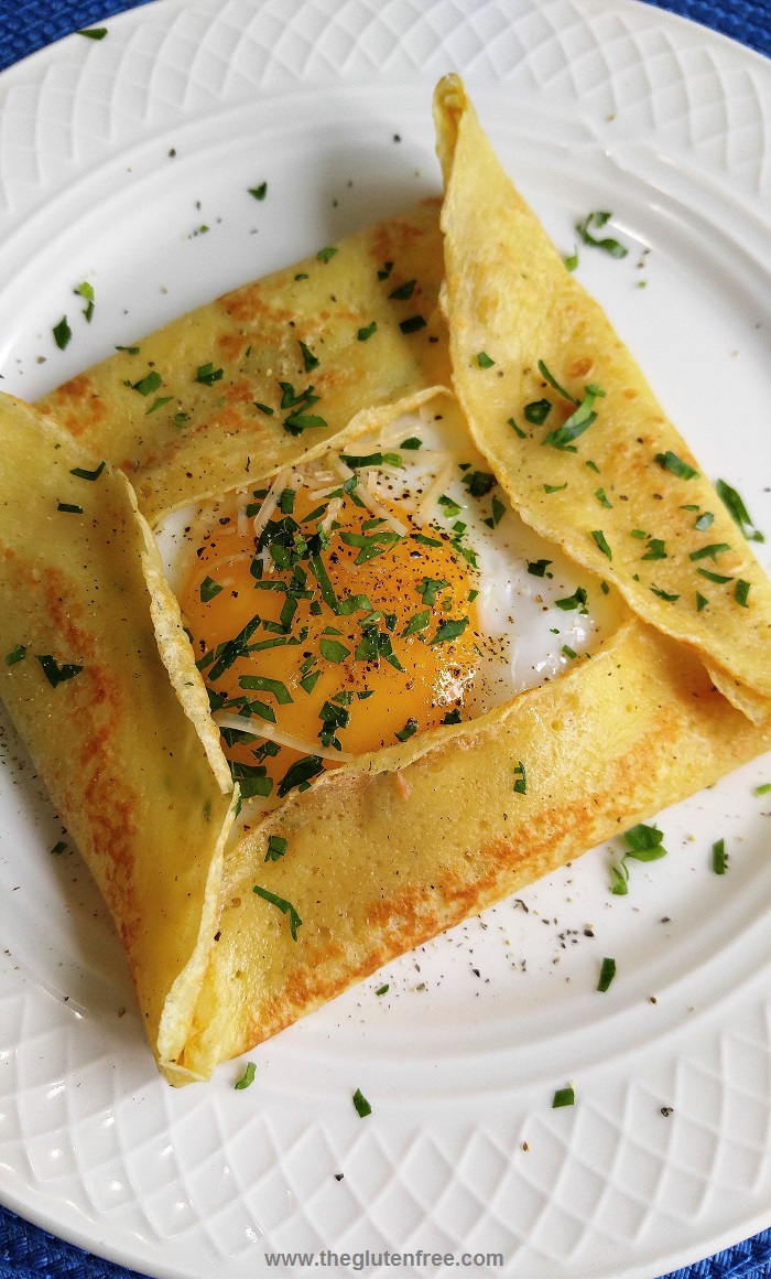 Gluten Free Egg, Ham & Cheese Crepe Squares | The Gluten Free